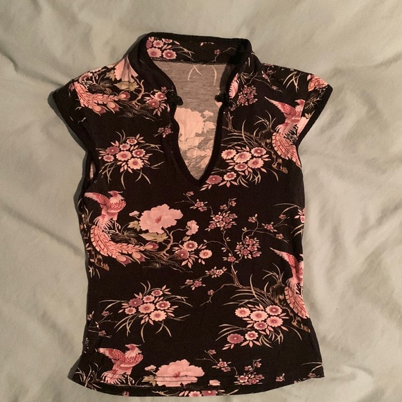 Amisu | Tops | Chinese Design 9s Close Neck Or Open Top | Poshmark